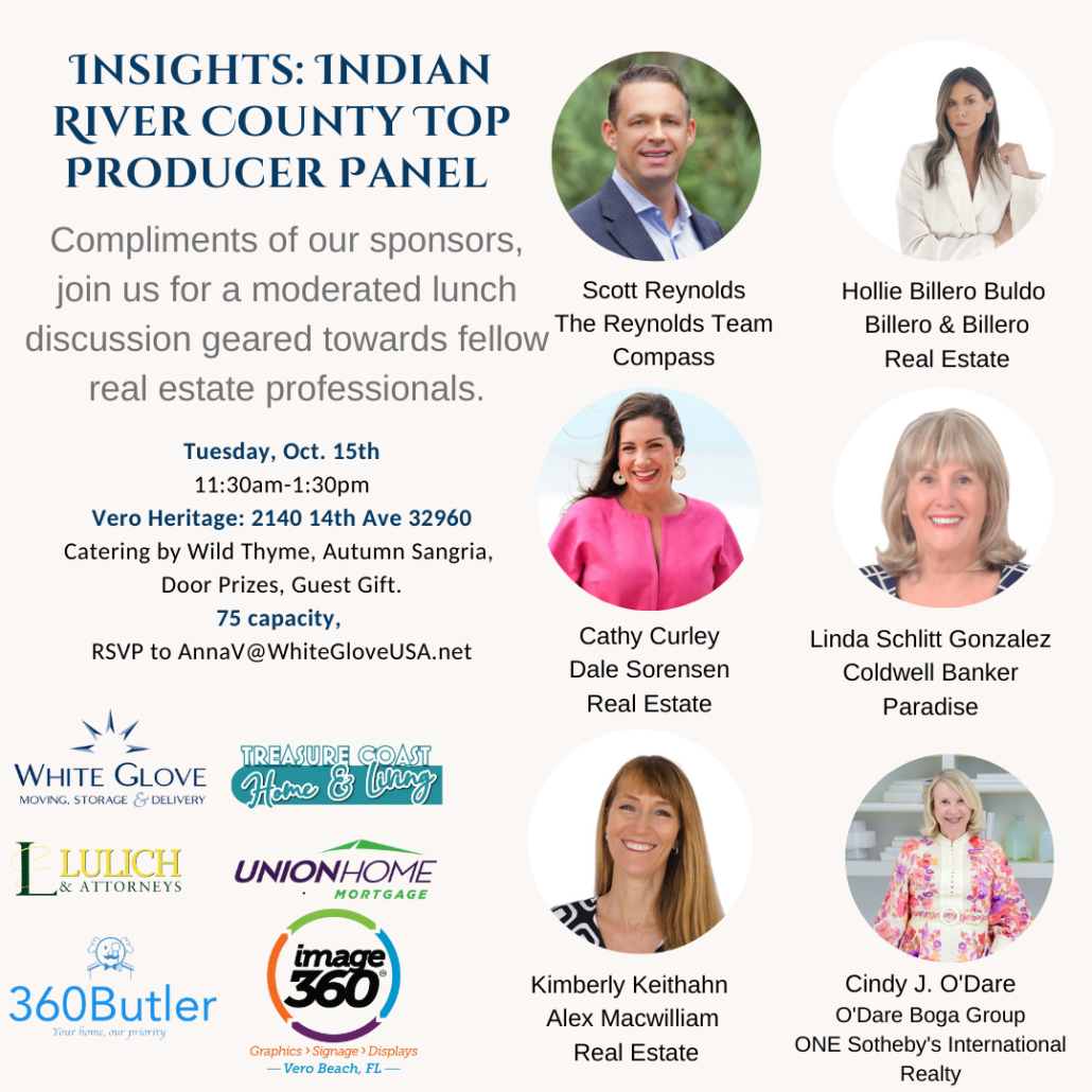 Insights: Indian River County Top Producer Panel – White Glove Moving ...
